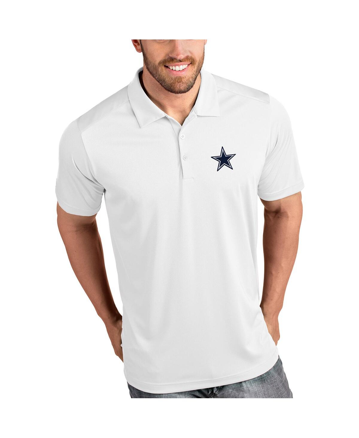 Click here for Antigua Mens White Dallas Cowboys Tribute Polo Shi... prices