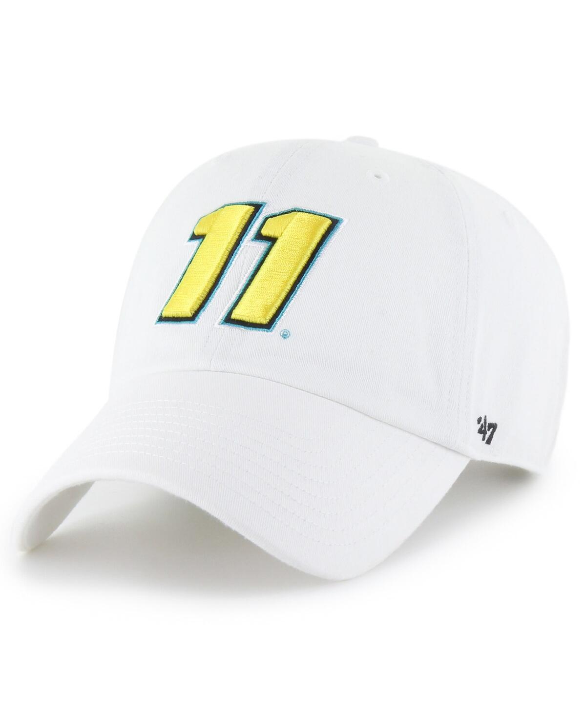 Click here for 47 Brand Mens White Denny Hamlin Clean Up Adjustab... prices