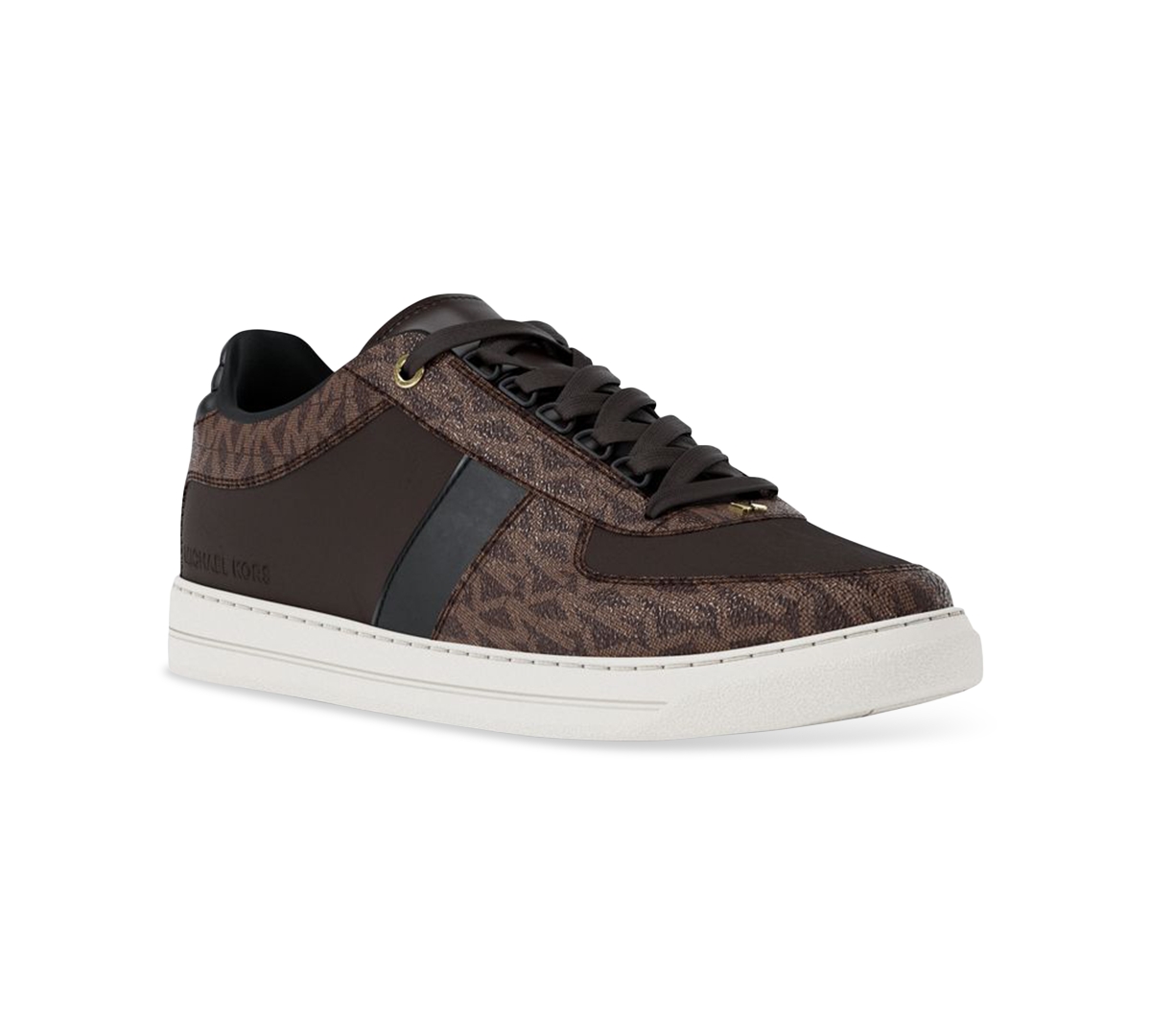Click here for Michael Kors Mens Brady Lace-Up Sneakers - Chocola... prices