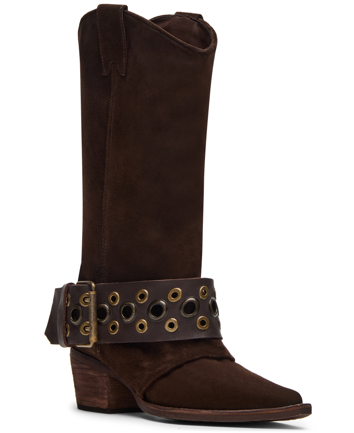 Click here for Steve Madden Womens Ashwood Western Moto Boots - B... prices