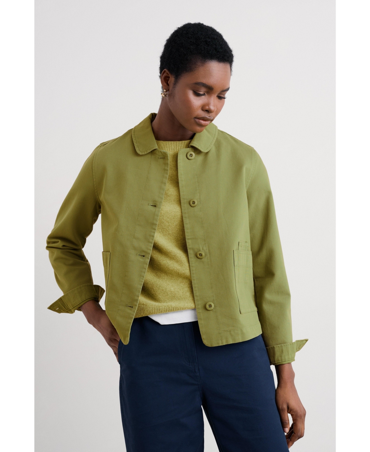 Click here for Seasalt Cornwall Womens Coombe Lane Jacket - Aloe prices