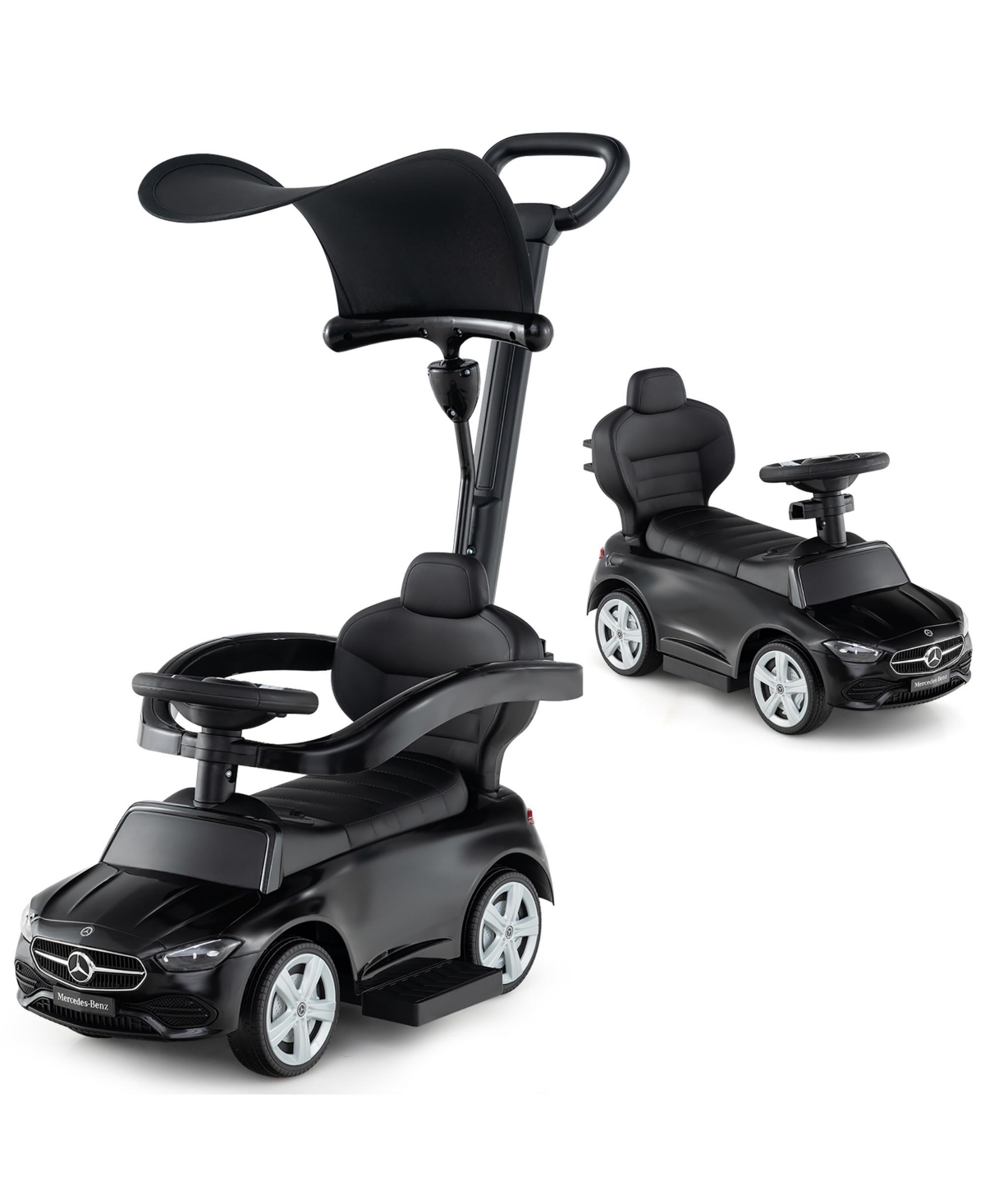 Click here for Gymax Toddler 3-in-1 Push Car w/Adjustable Canopy... prices
