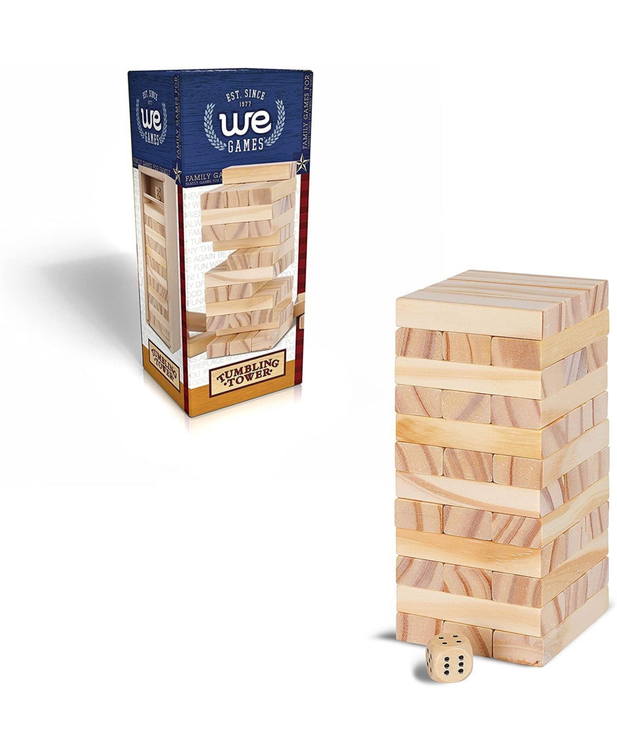 Click here for We Games Mini Wooden Blocks Stacking Tower Game -... prices