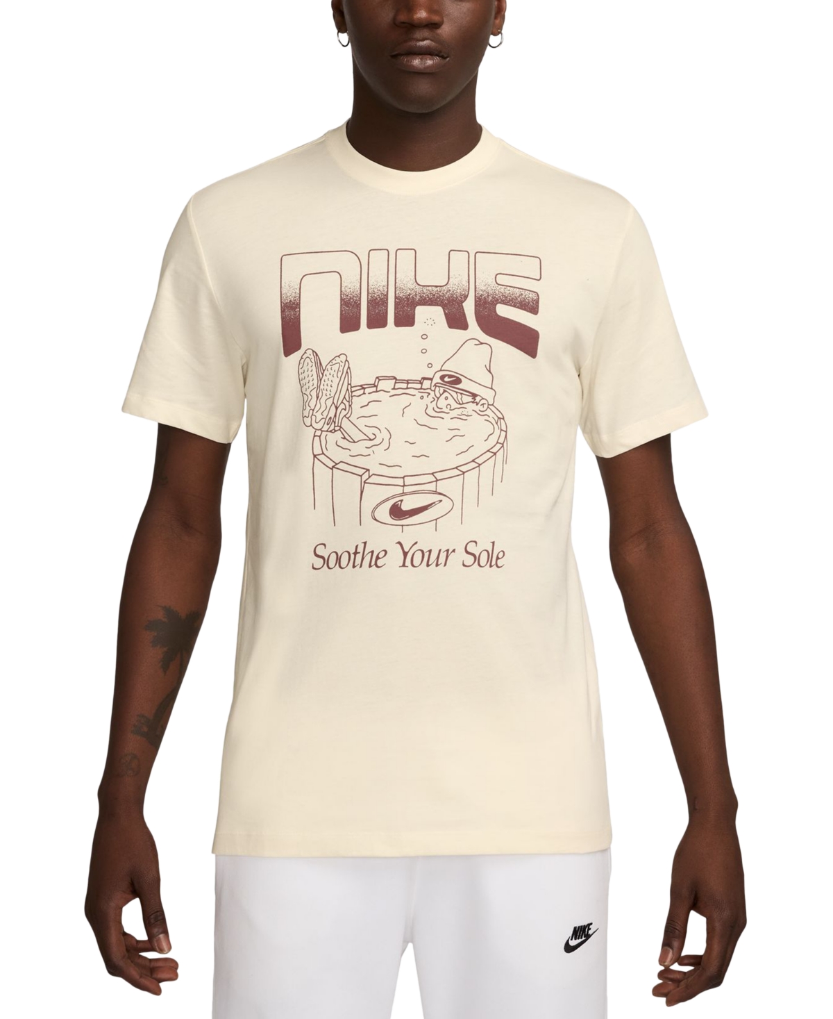 Click here for Nike Mens Sportswear Loose-Fit Graphic T-Shirt - P... prices