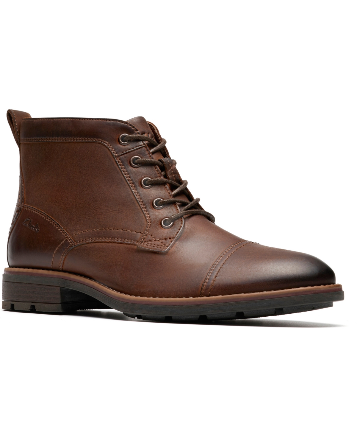 Click here for Clarks Mens Collection Emmet Zip Boots - Brown dis... prices