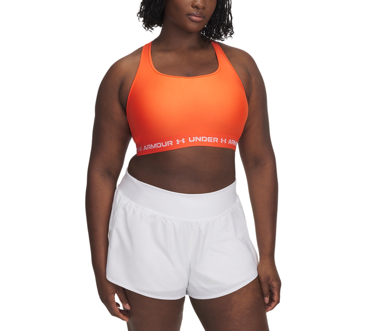 Click here for Under Armour Womens Medium Impact Sports Bra - Fir... prices