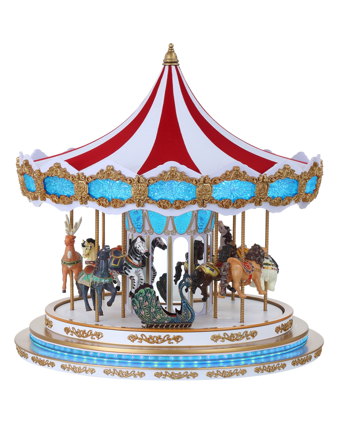 Mr. Christmas Deluxe Holiday Light Show Carousel - Multi