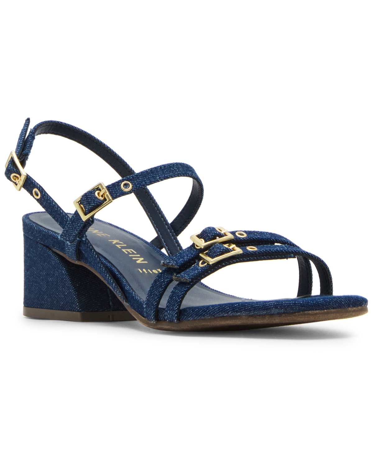 Click here for Anne Klein Womens Mackenzie Strappy Buckle Block H... prices