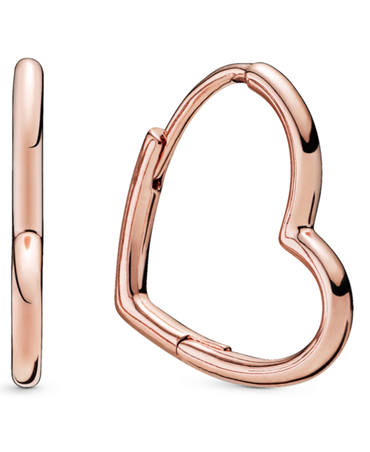 Click here for Pandora 14k Rose Gold-Plated Small Asymmetric Hear... prices