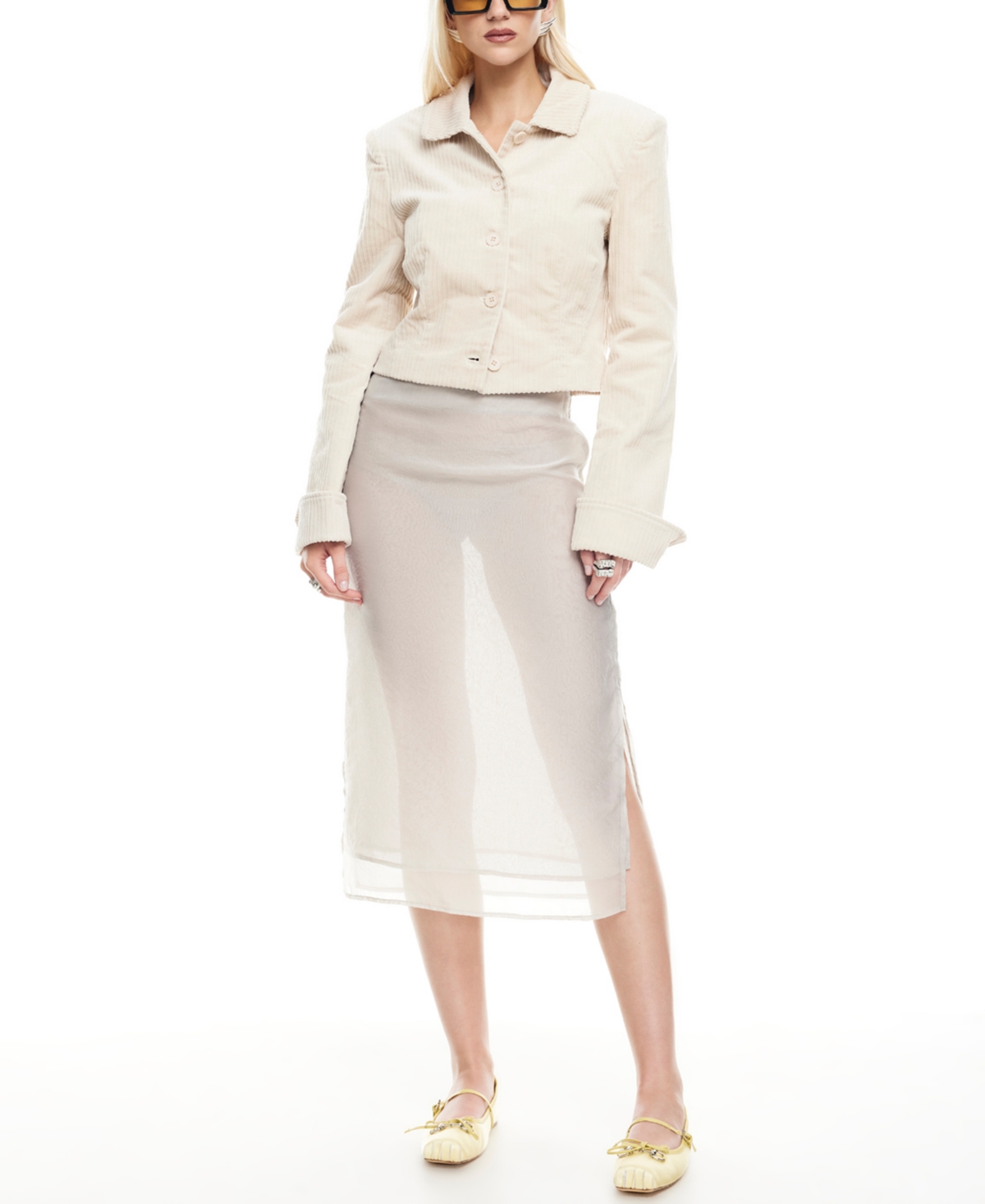 Click here for Lioness Womens Paradise Side-Slit Midi Skirt - Oys... prices