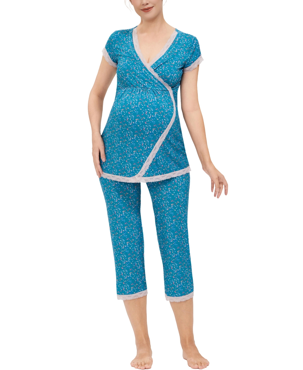 Click here for kimi + kai Addison Maternity Nursing Pajama Set -... prices