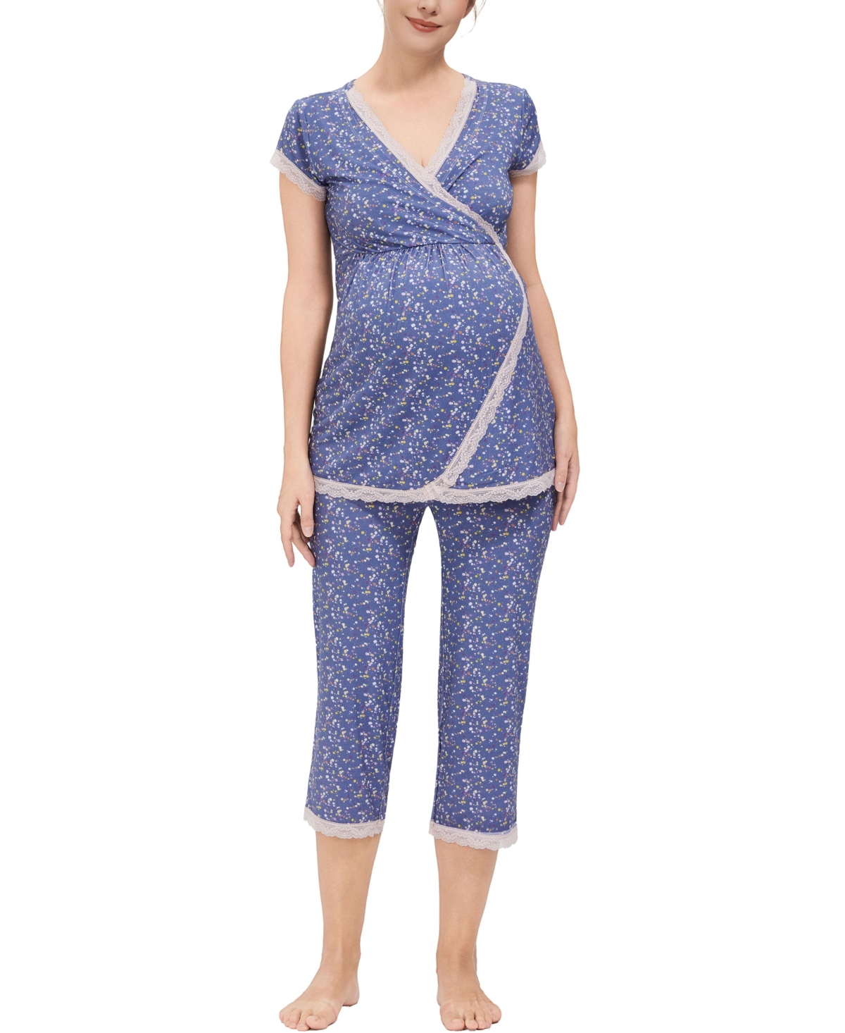Click here for kimi + kai Addison Maternity Nursing Pajama Set -... prices