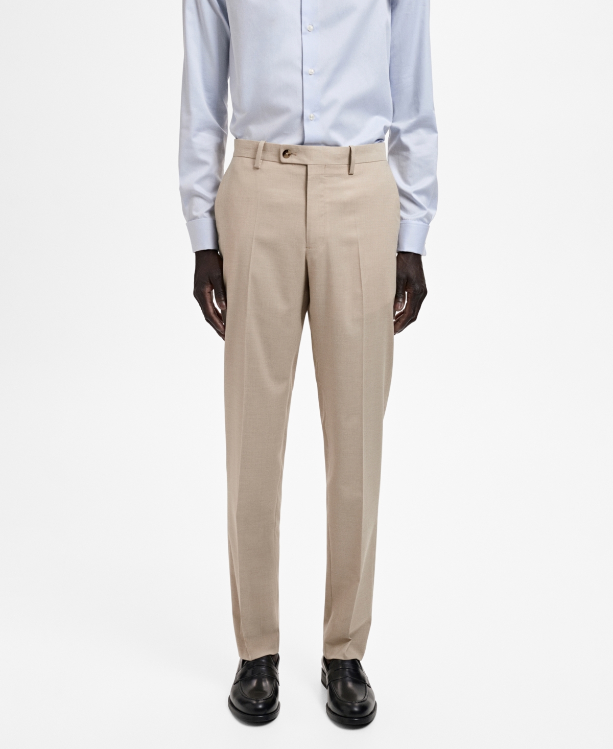 Click here for Mango Mens Milan Slim-Fit Suit Pants - Beige prices
