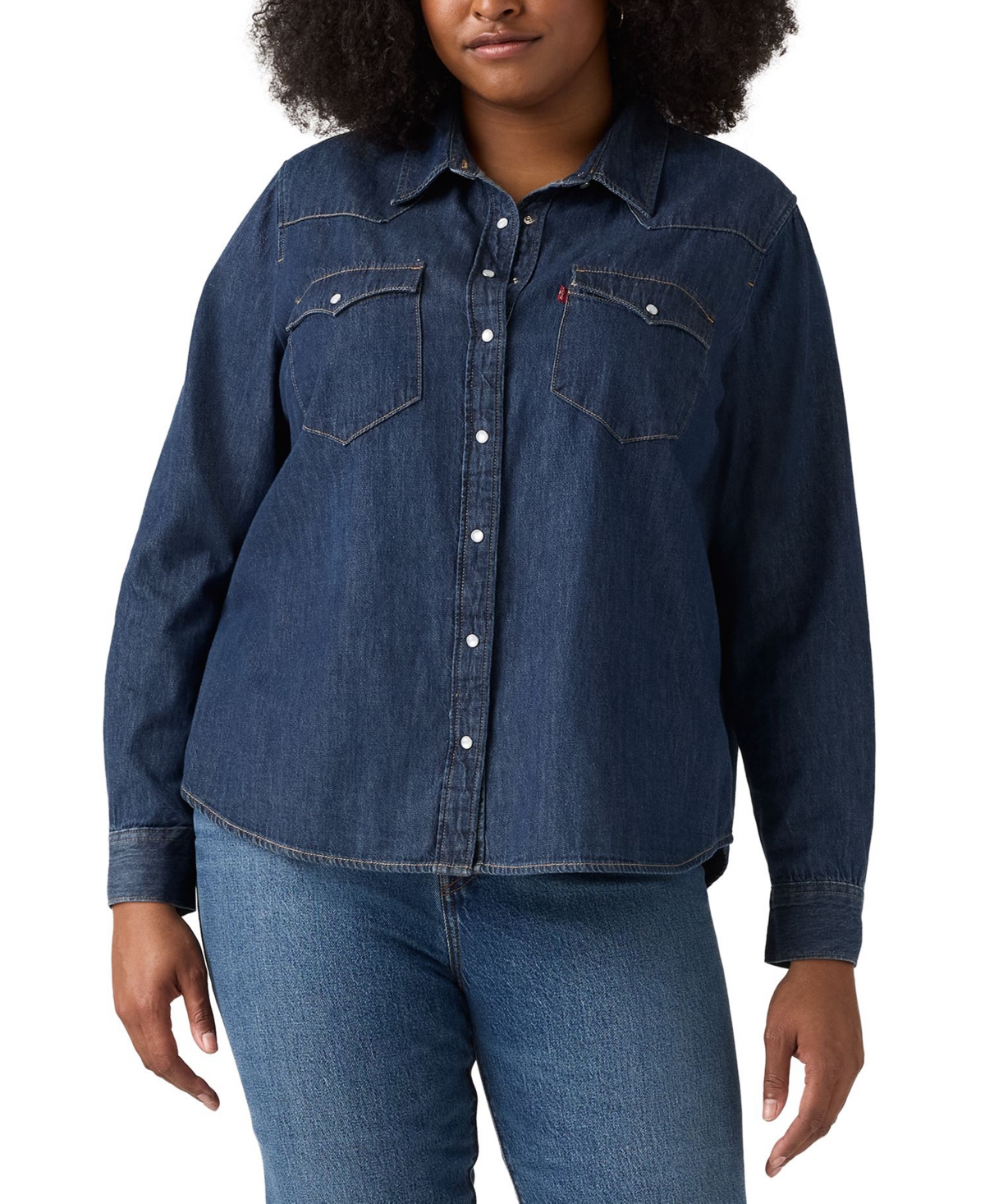 Click here for Levis Trendy Plus Size Essential Western Cotton Sh... prices
