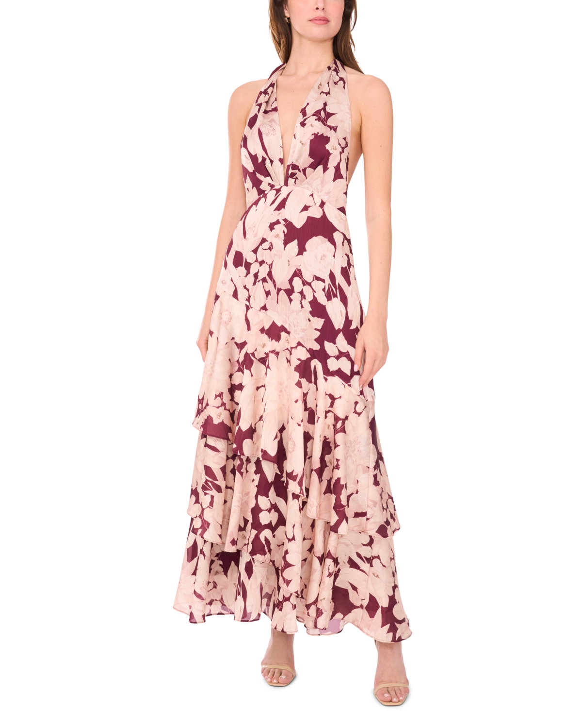 Click here for Parker Womens Sleeveless Halter Maxi Dress - Zinfa... prices