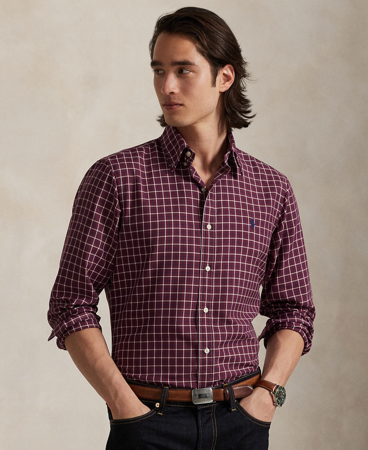 Click here for Polo Ralph Lauren Mens Classic-Fit Performance Oxf... prices
