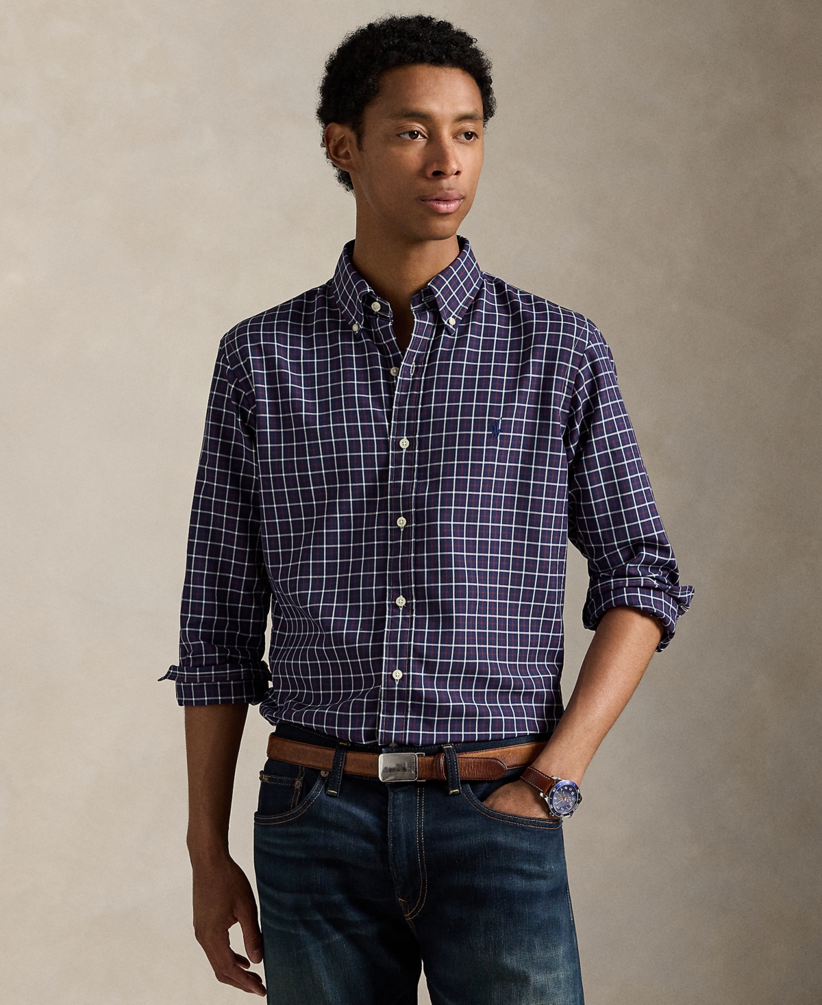 Click here for Polo Ralph Lauren Mens Classic-Fit Performance Oxf... prices