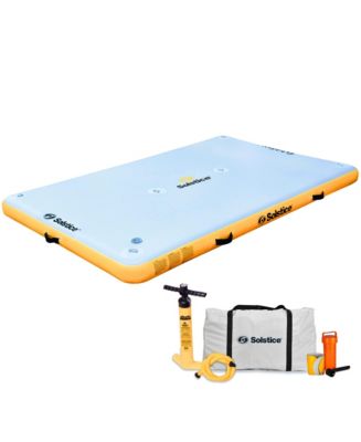 Solstice 8 x 5 ft Inflatable Floating Dock Rafting Platform w/Pump ...