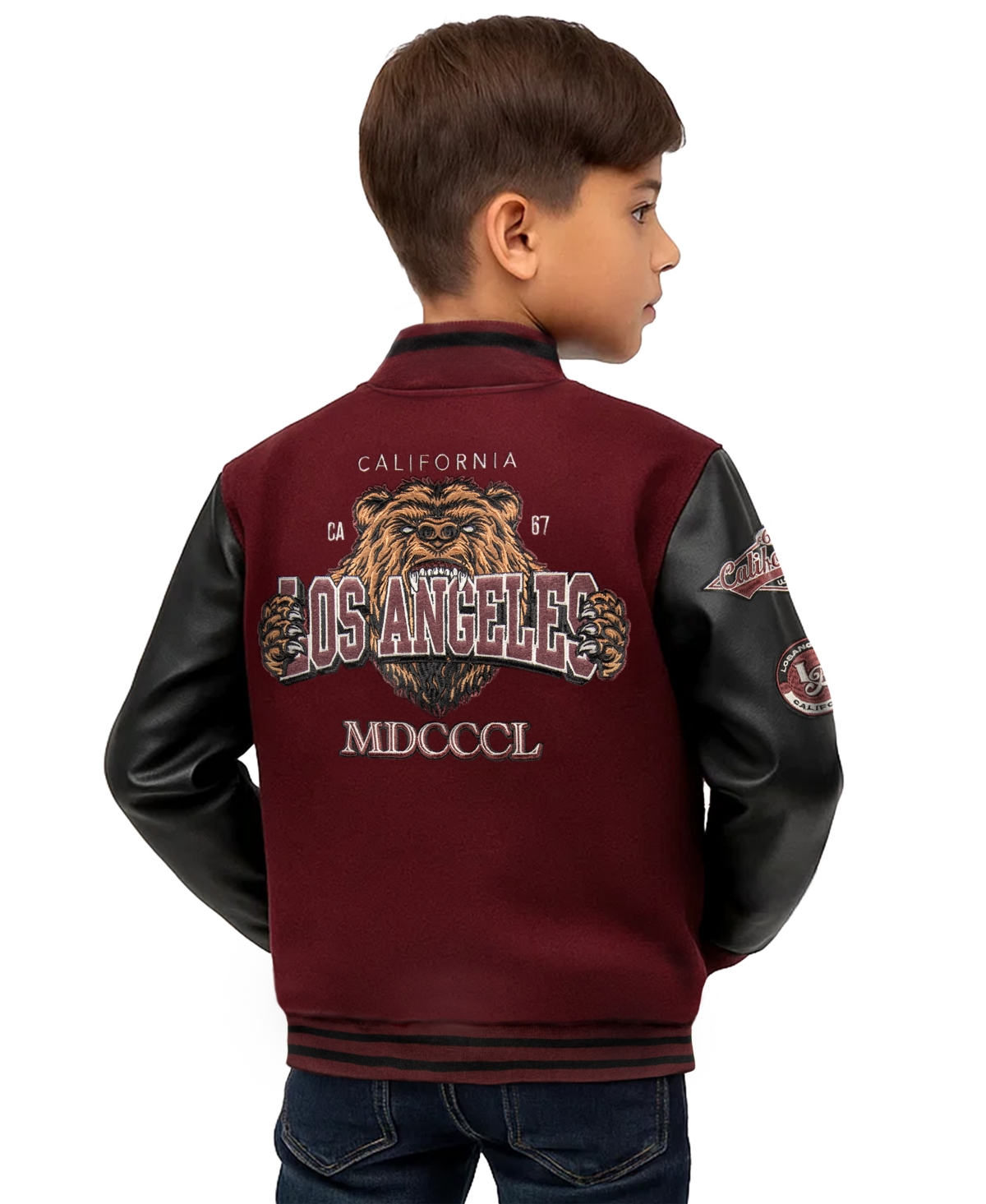 Click here for Ring of Fire Big Boys Dedan Woolen Varsity Jacket... prices