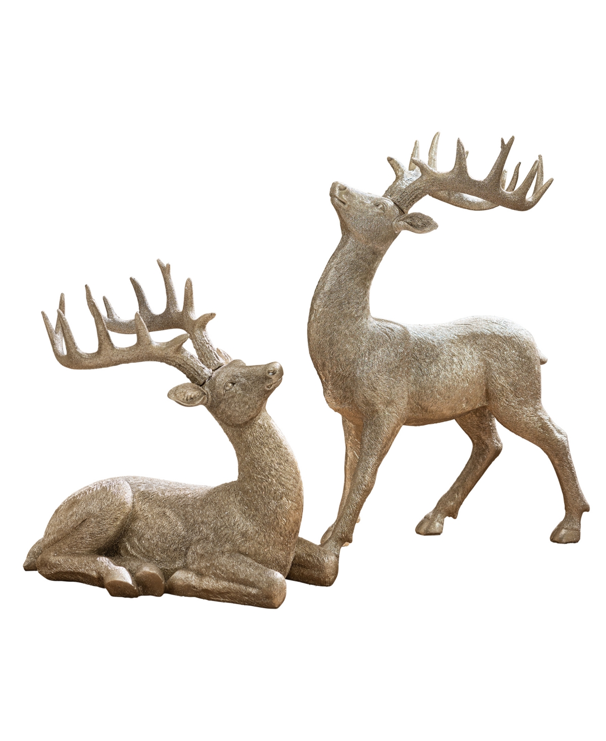 Click here for Balsam Hill Parisian Palace Deer  Set of 2 - Champ... prices