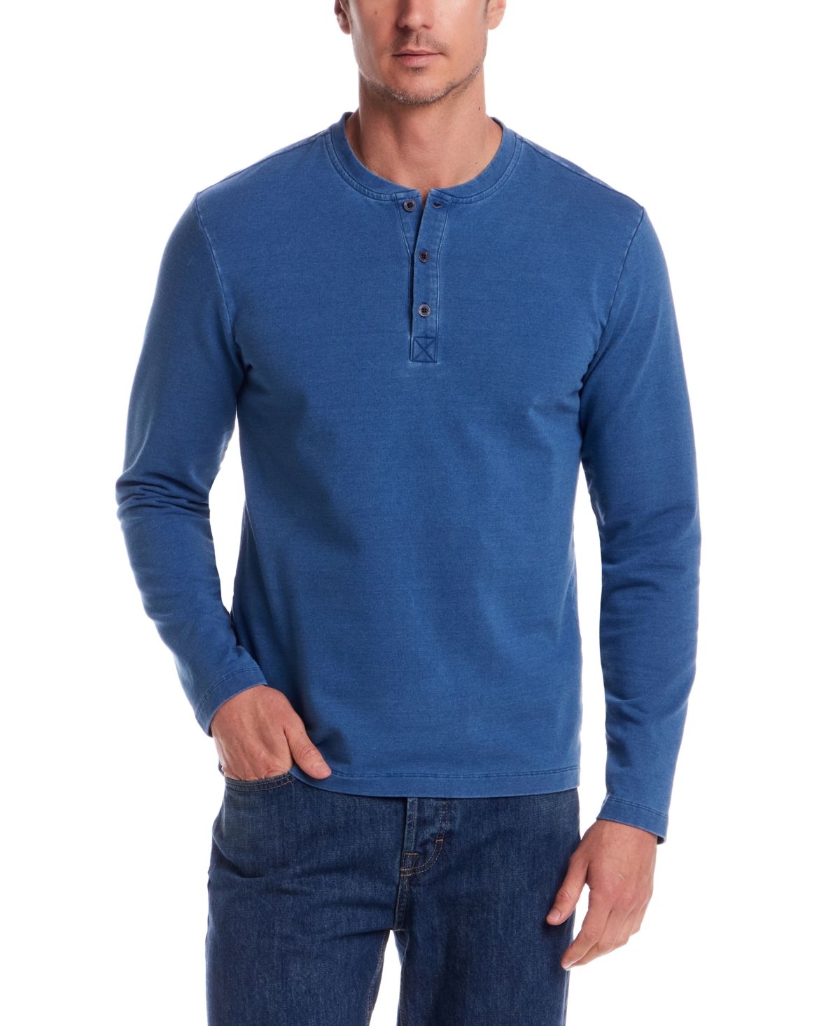 Click here for Weatherproof Vintage Mens Long Sleeve Indigo Henle... prices