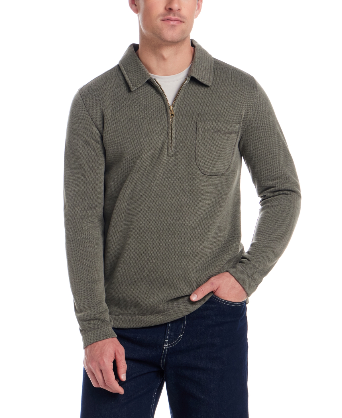 Click here for Weatherproof Vintage Mens Pebble Fleece Long Sleev... prices