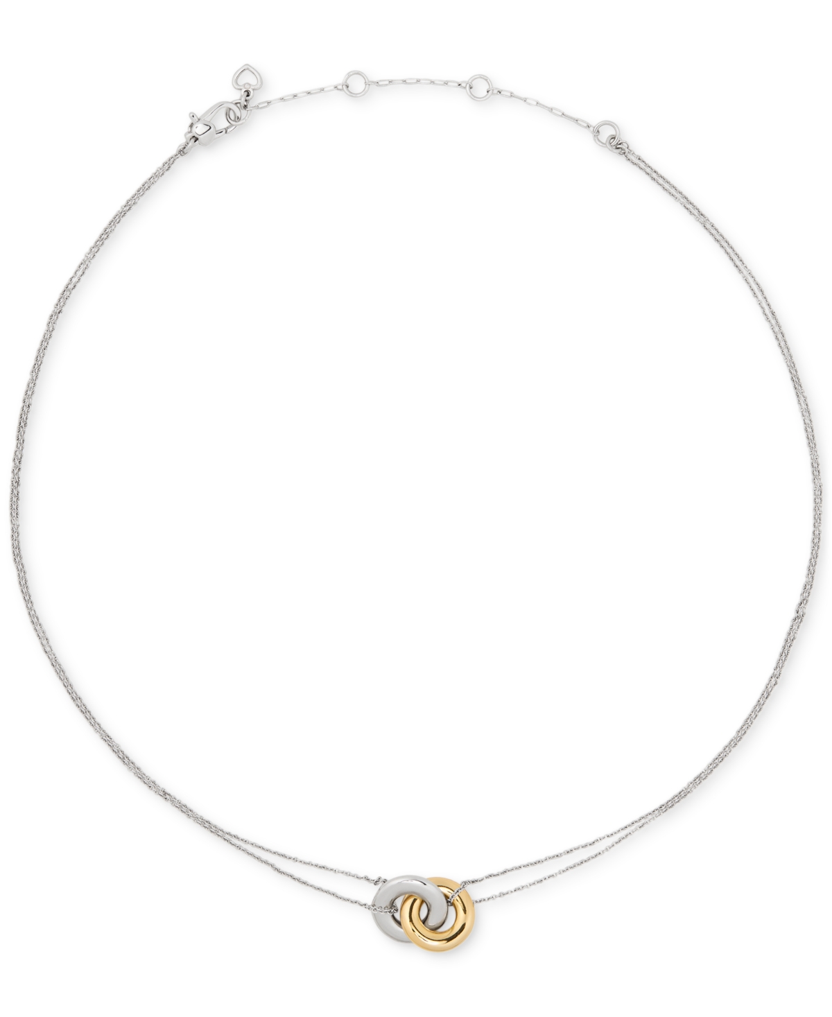Click here for kate spade new york Gold-Tone Interlock Pendant Ne... prices