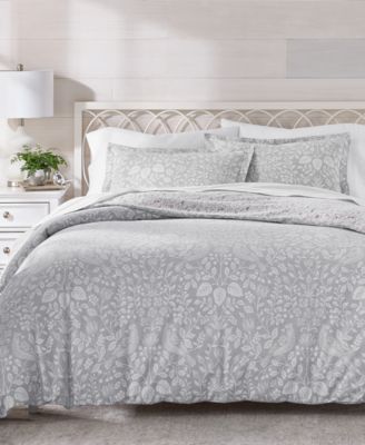 Click here for Charter Club Festive Damask Flannel Duvet Cover Se... prices