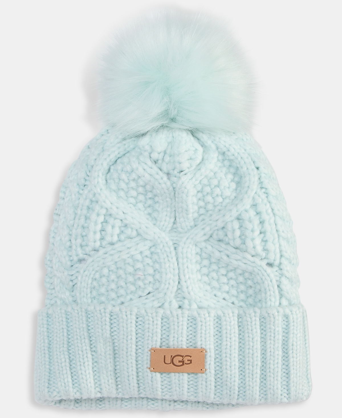 Click here for Ugg Cable Knit Pom Beanie - Fountain prices