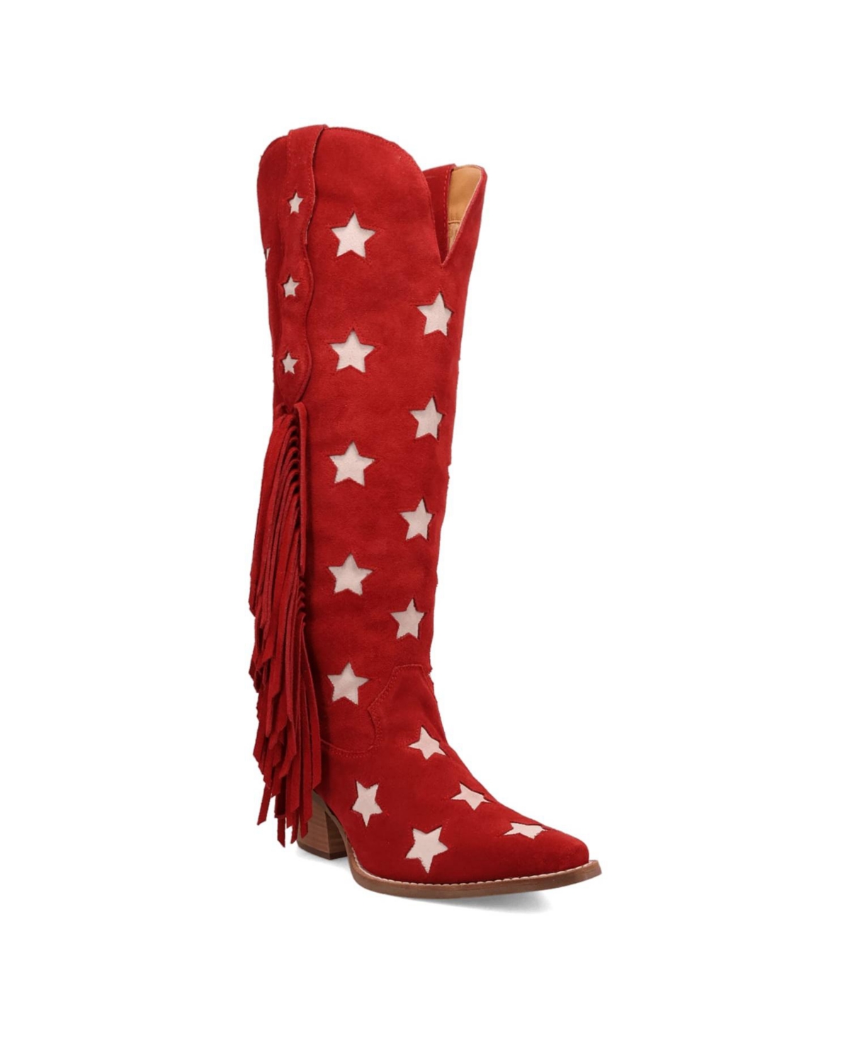 Click here for Dingo Womens Super Star Suede Boot - Red prices