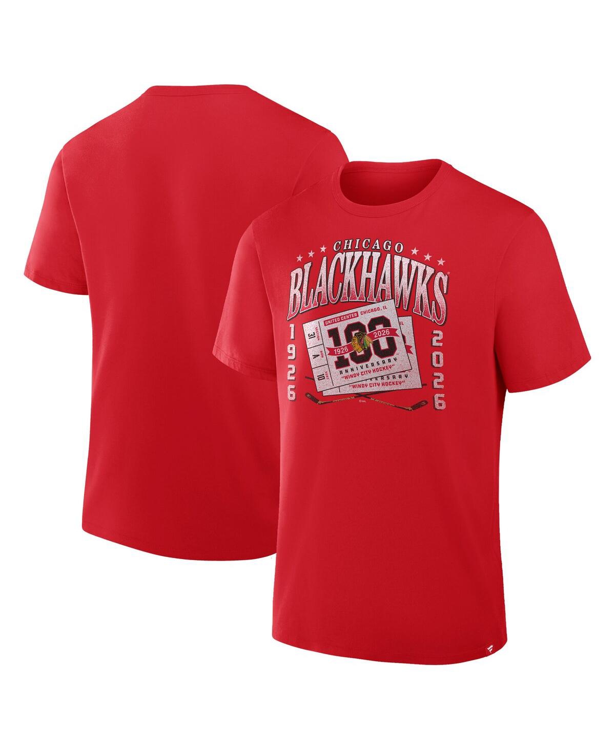 Click here for Fanatics Mens Red Chicago Blackhawks Centennial Re... prices