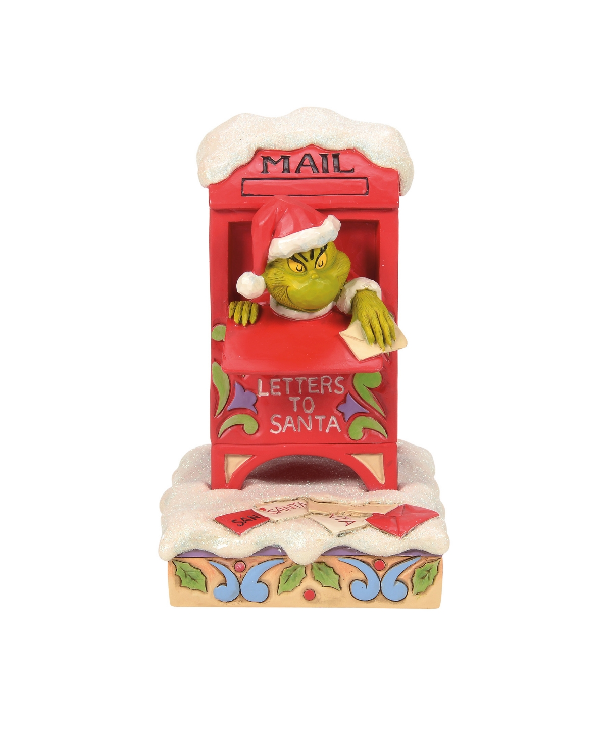 Click here for Jim Shore Grinch in Mailbox Figurine - Multi prices