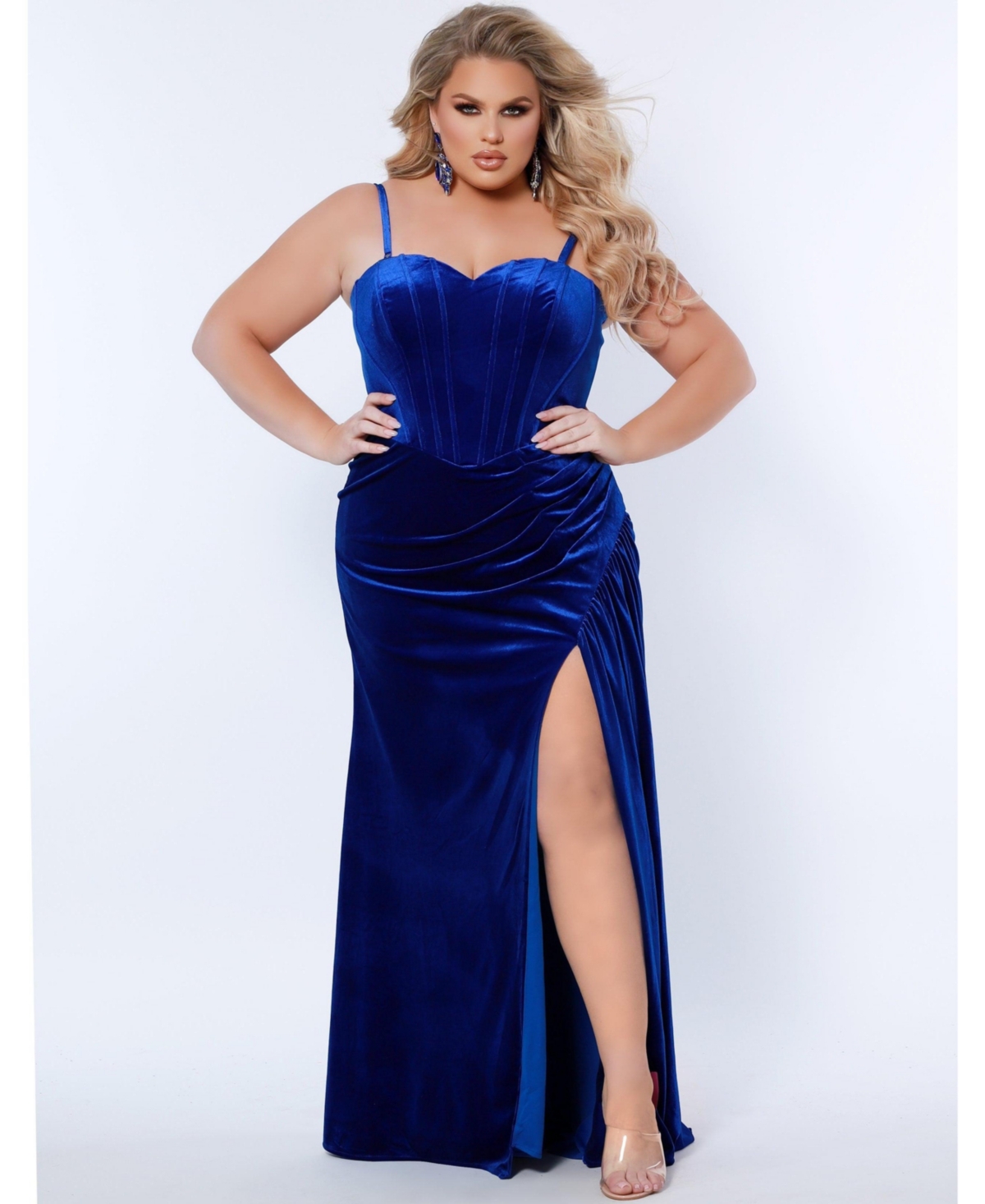 Click here for Sydneys Closet Womens Velvet Strapless Sweetheart... prices