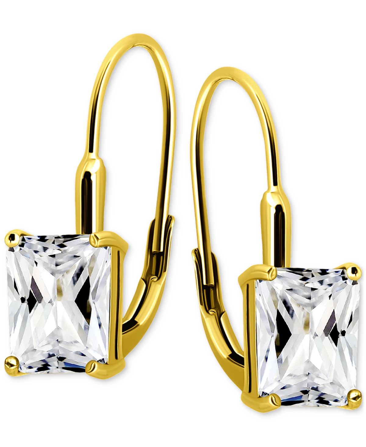 Click here for Giani Bernini Cubic Zirconia Octagon Leverback Dro... prices