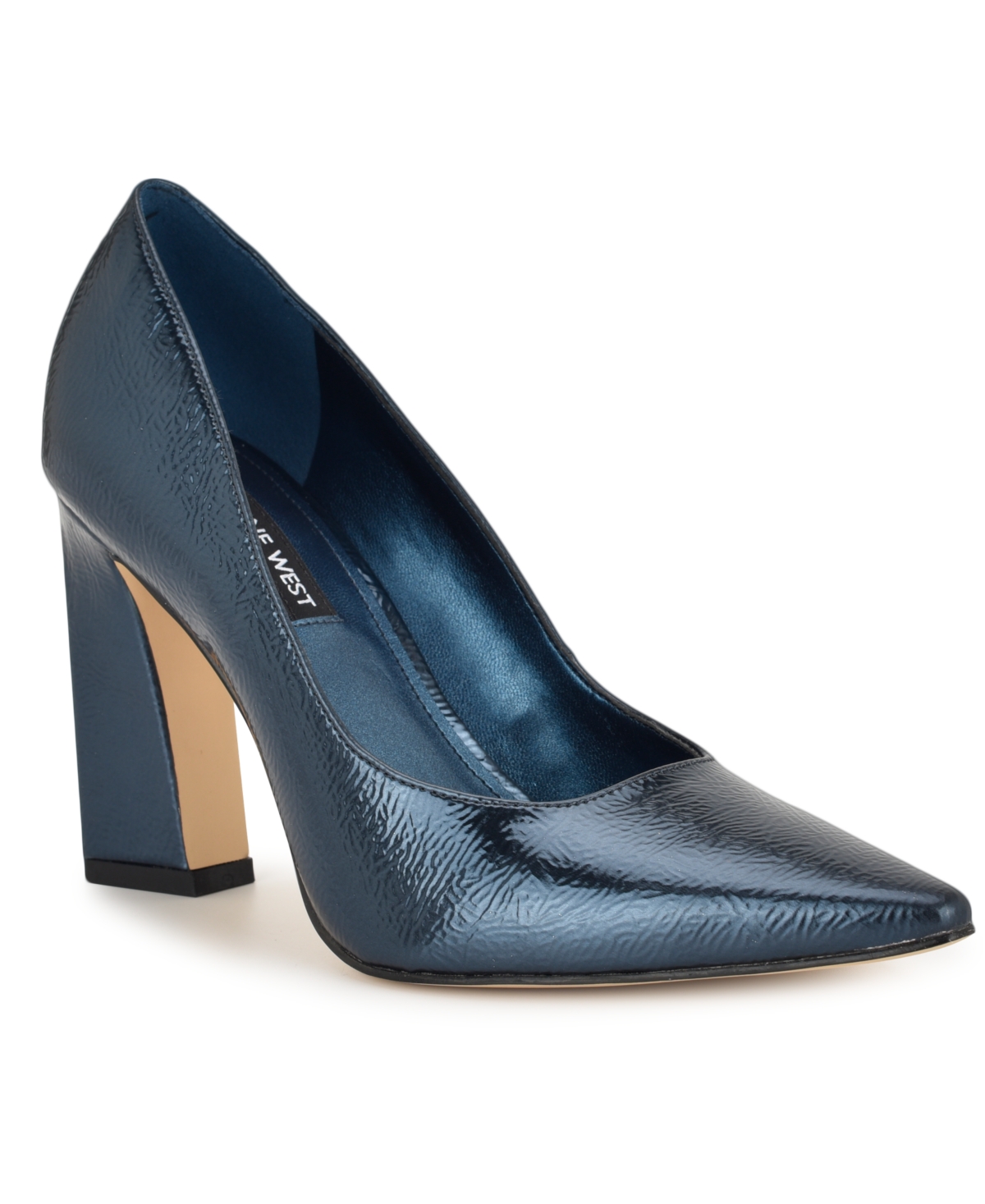 Click here for Nine West Womens Tamant Tapered Block Heel Pumps -... prices