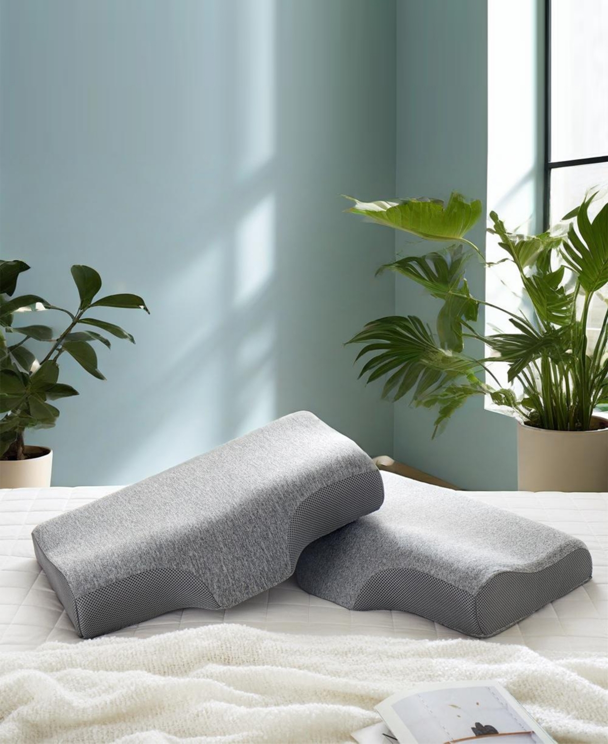 Click here for Unikome Memory Foam 2-Pack Pillows  Standard - Gra... prices