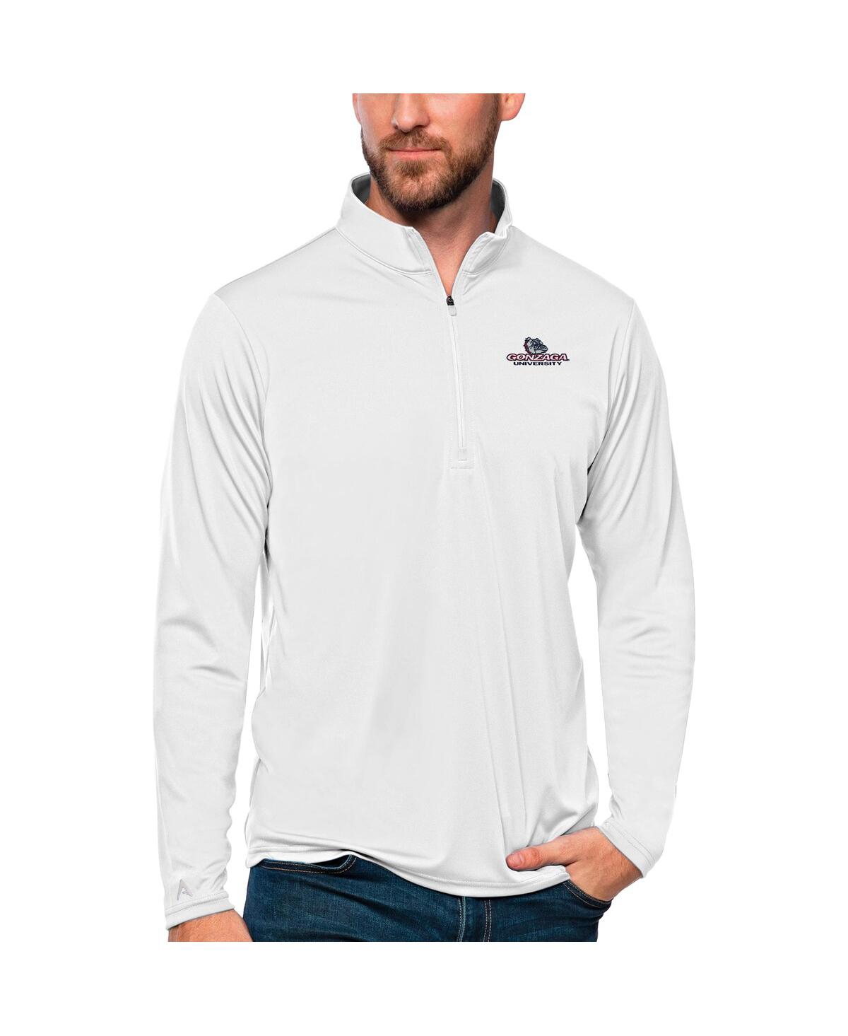 Click here for Antigua Mens White Gonzaga Bulldogs Tribute Quarte... prices