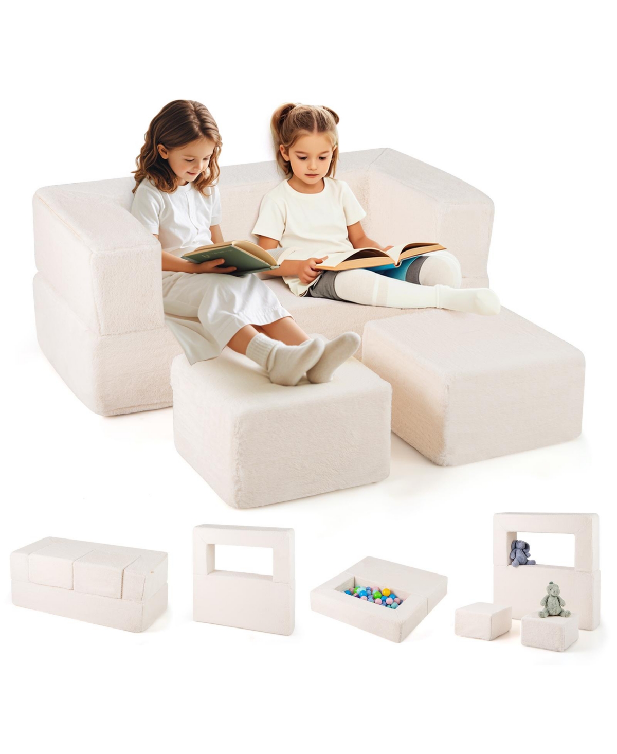 Click here for Slickblue Kids Convertible Foam Sofa and Armchair... prices