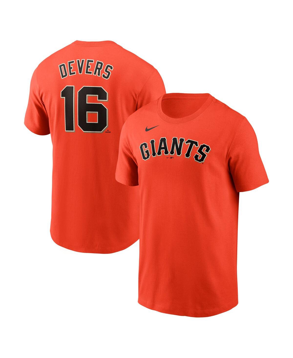 Click here for Nike Mens Rafael Devers Orange San Francisco Giant... prices