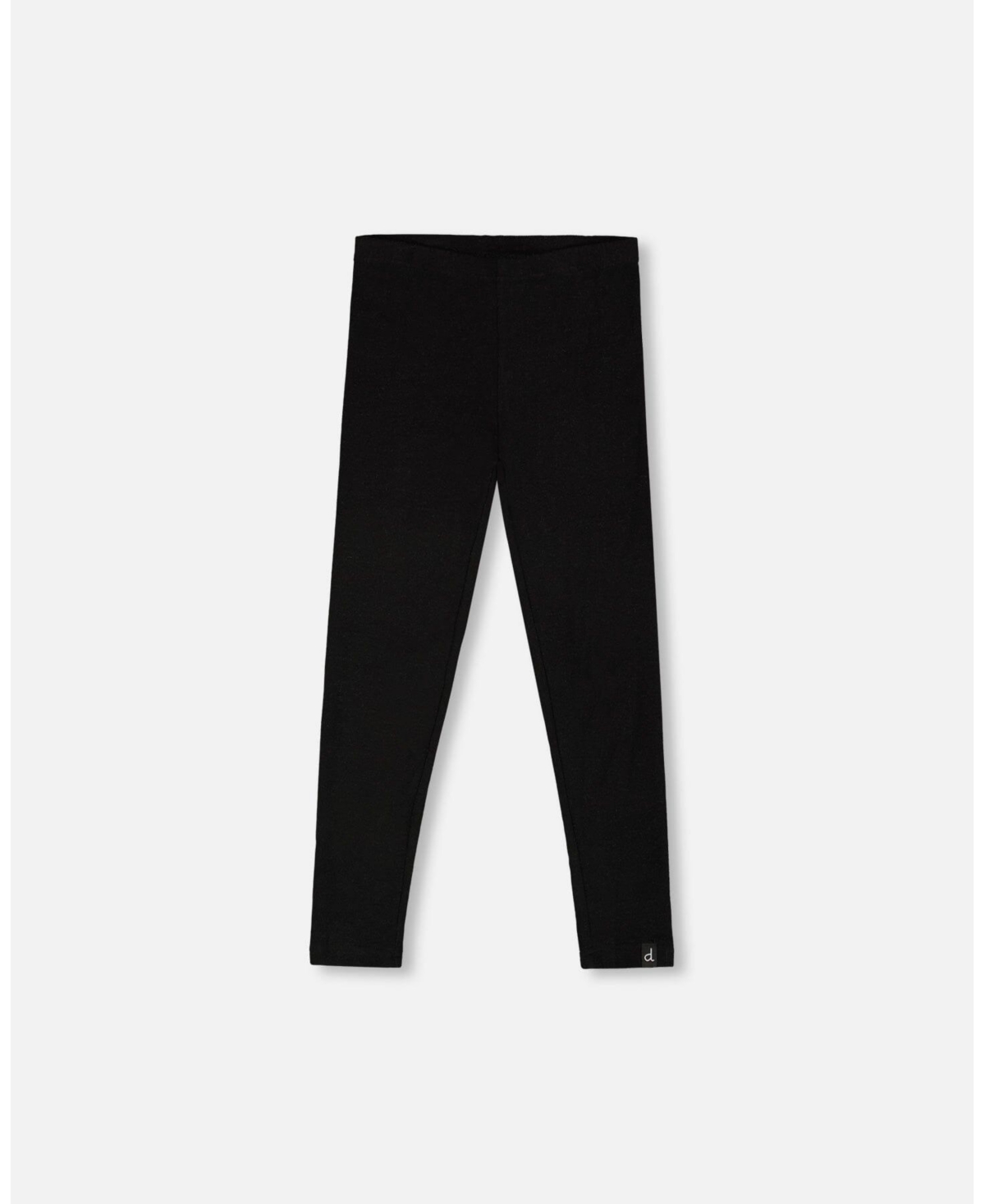 Deux par Deux Big Girls Super Soft Ribbed Leggings Black - Black