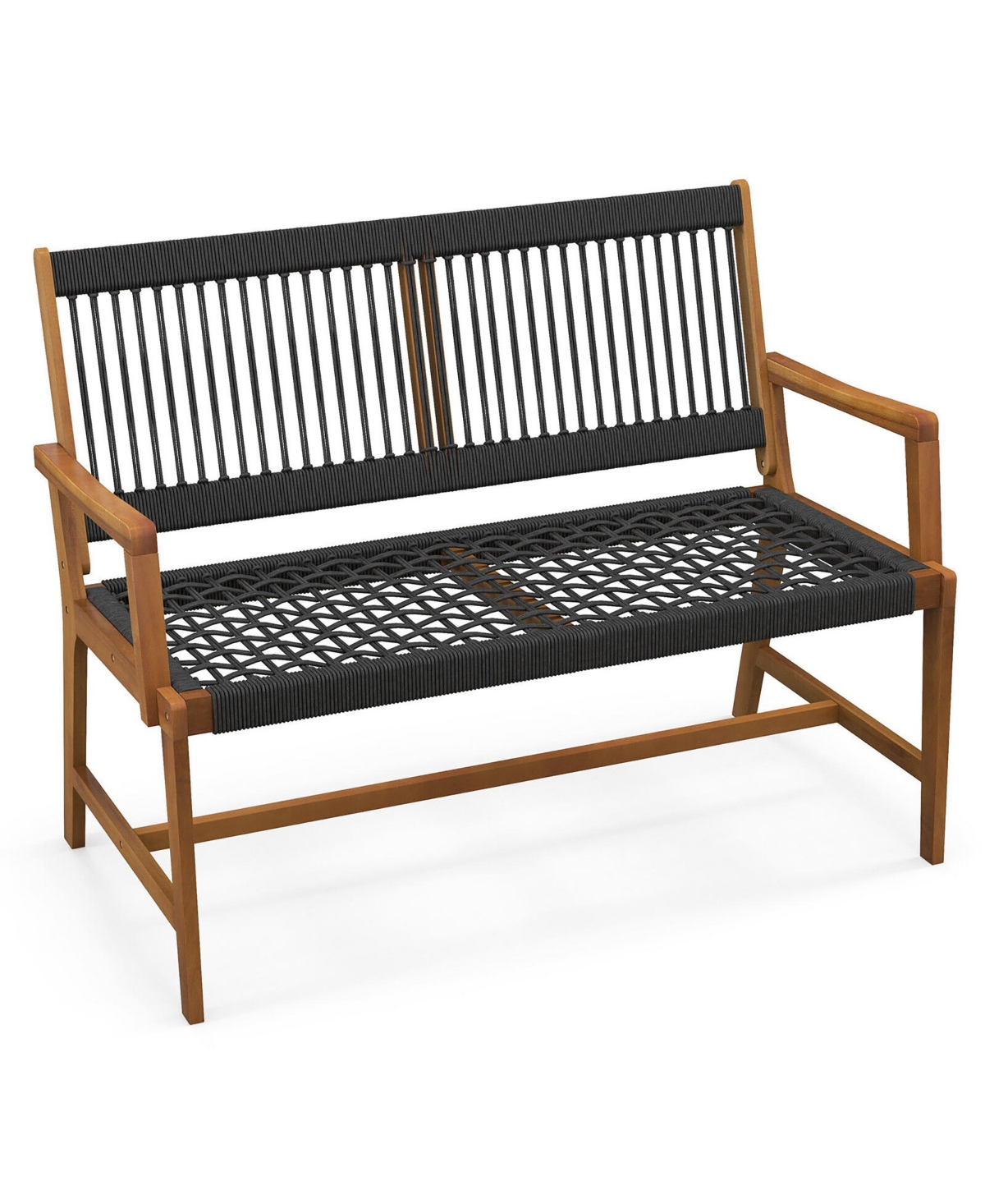Click here for Gymax Patio 2-Person Acacia Wood Bench All-Weather... prices