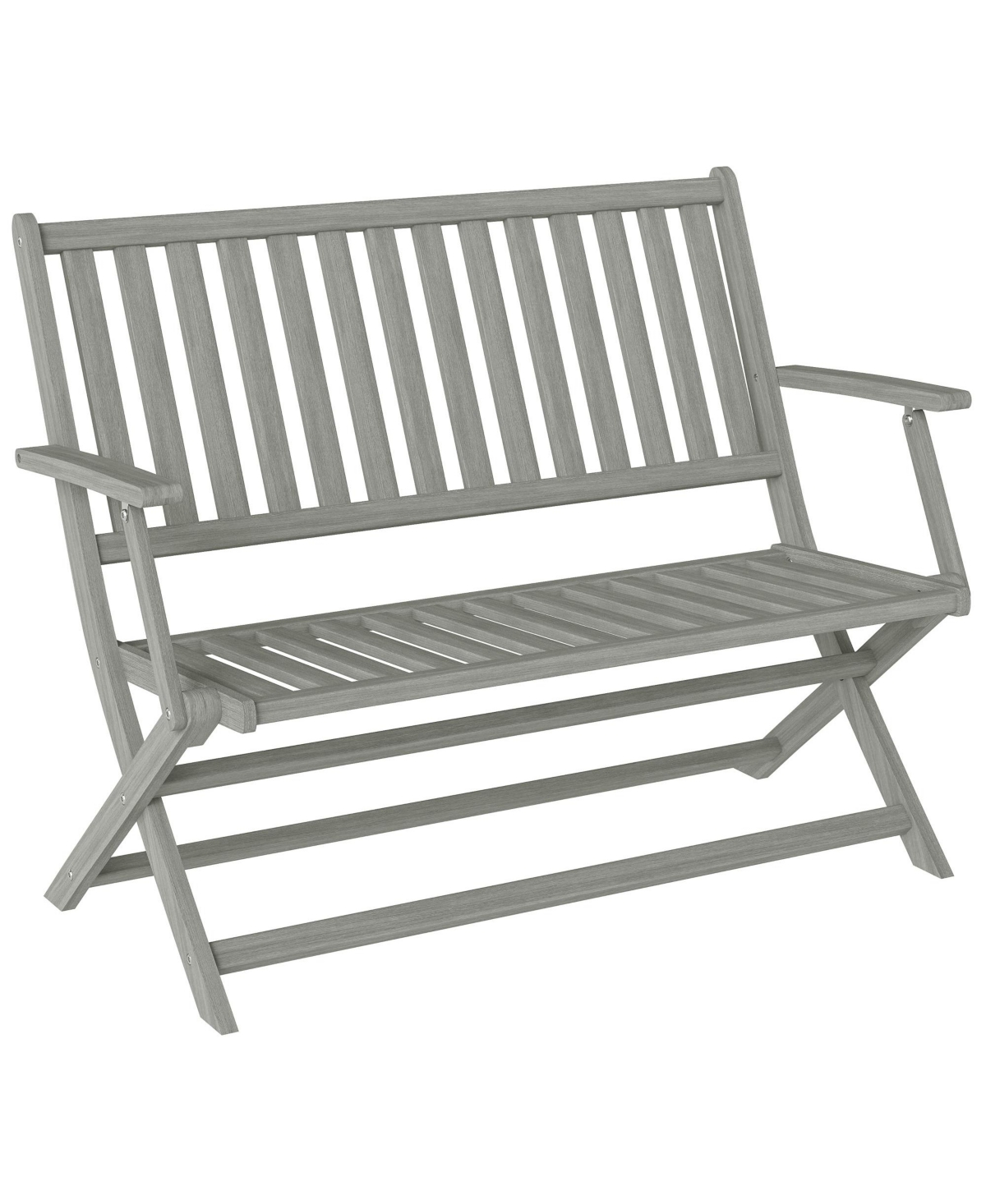 Click here for Outsunny Wood Outdoor Bench  2-Person Foldable Pat... prices