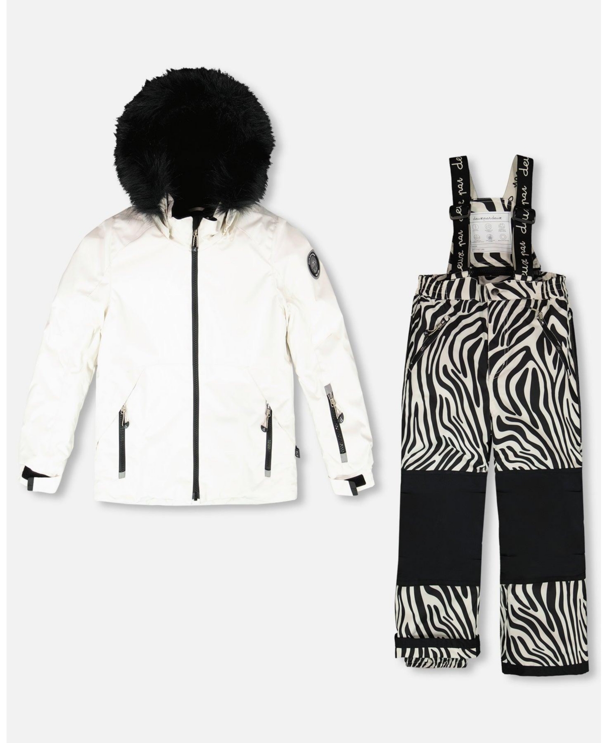 Click here for Deux par Deux Girl Two-Piece Play Snowsuit Off-Whi... prices