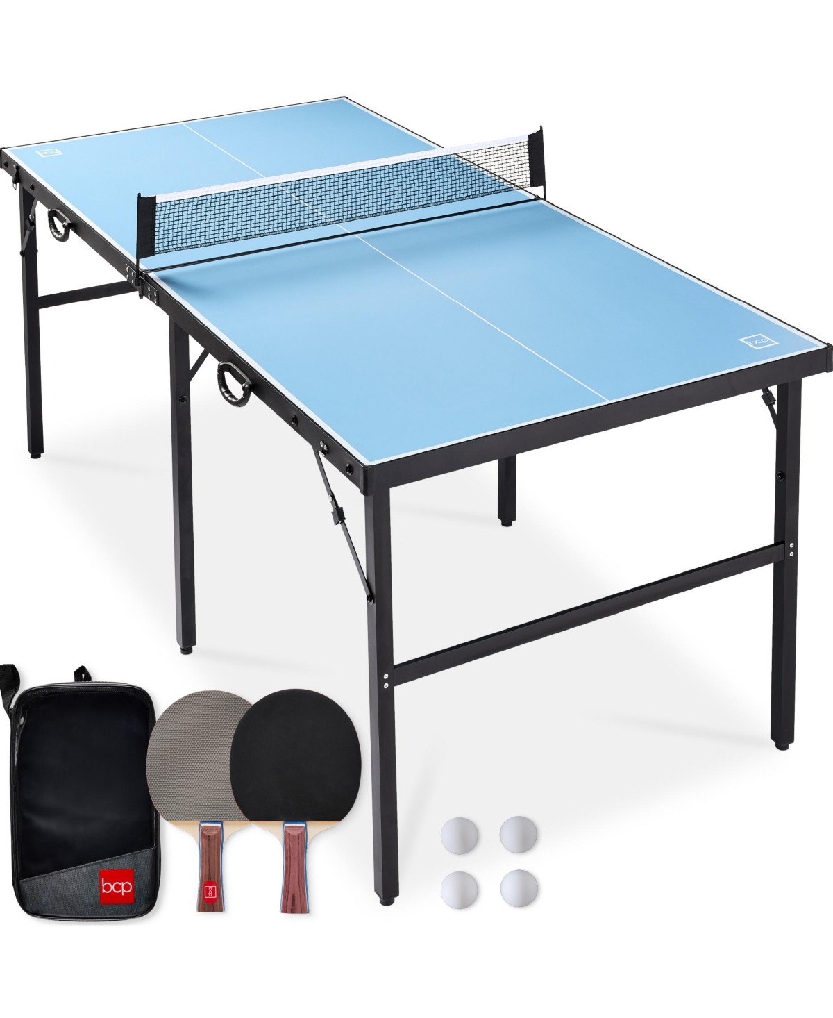 Click here for Best Choice Products 6x3ft Portable Ping Pong Tabl... prices