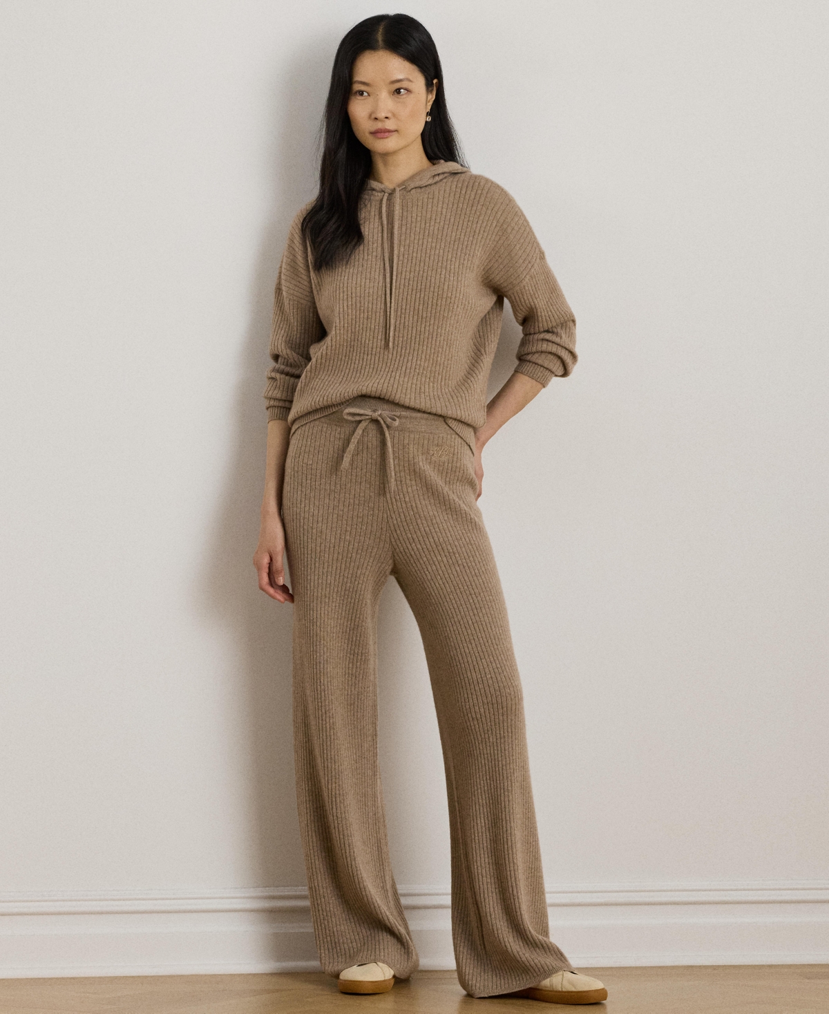 Click here for Lauren Ralph Lauren Womens Rib-Knit 100 Cashmere C... prices