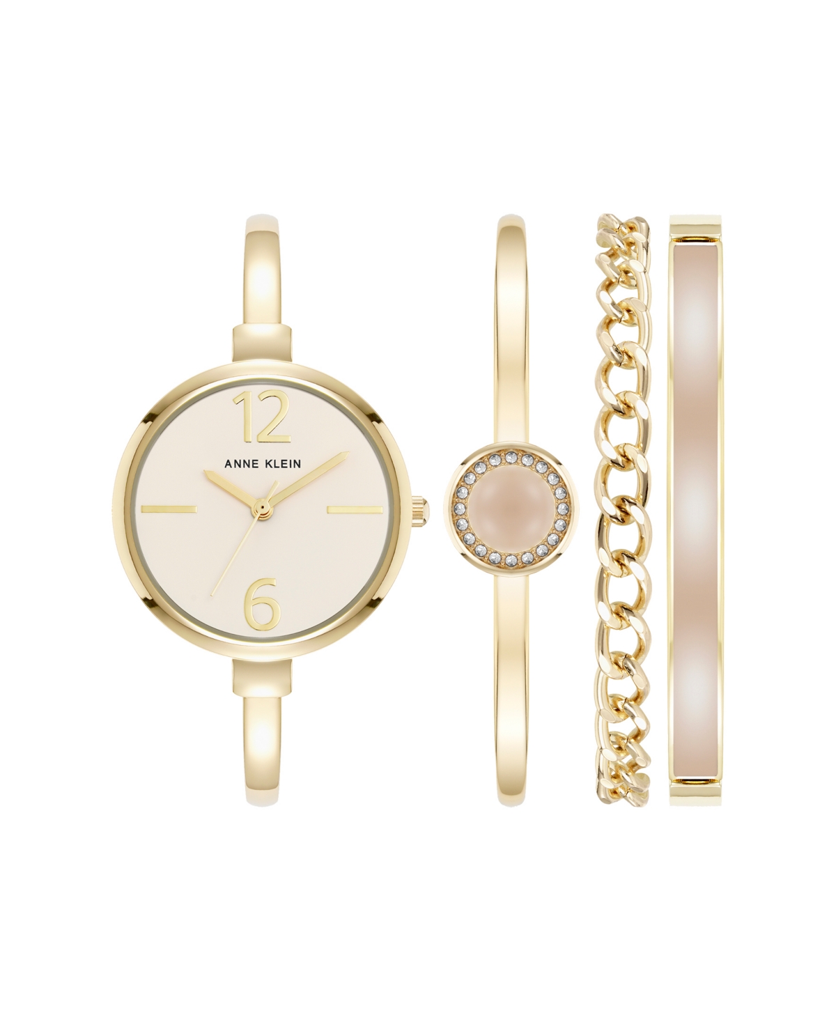 Click here for Anne Klein Womens Quartz Pink and Gold-Tone Metal... prices