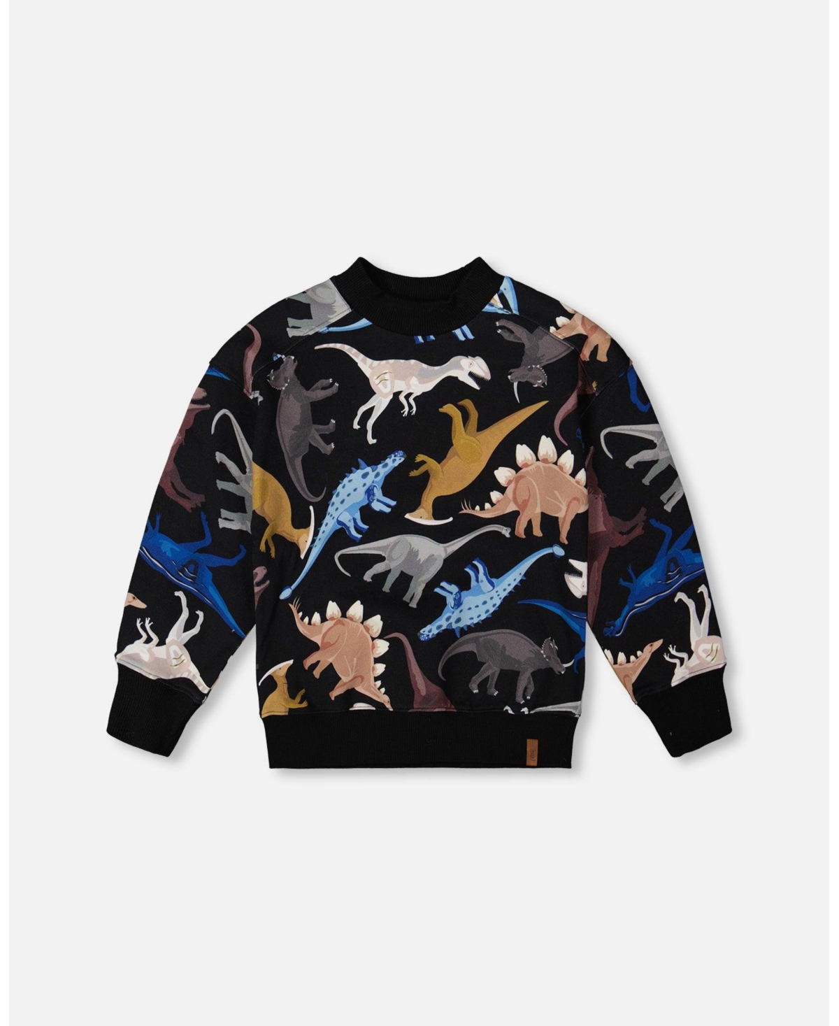 Click here for Deux par Deux Boy Pullover Fleece Sweatshirt Black... prices