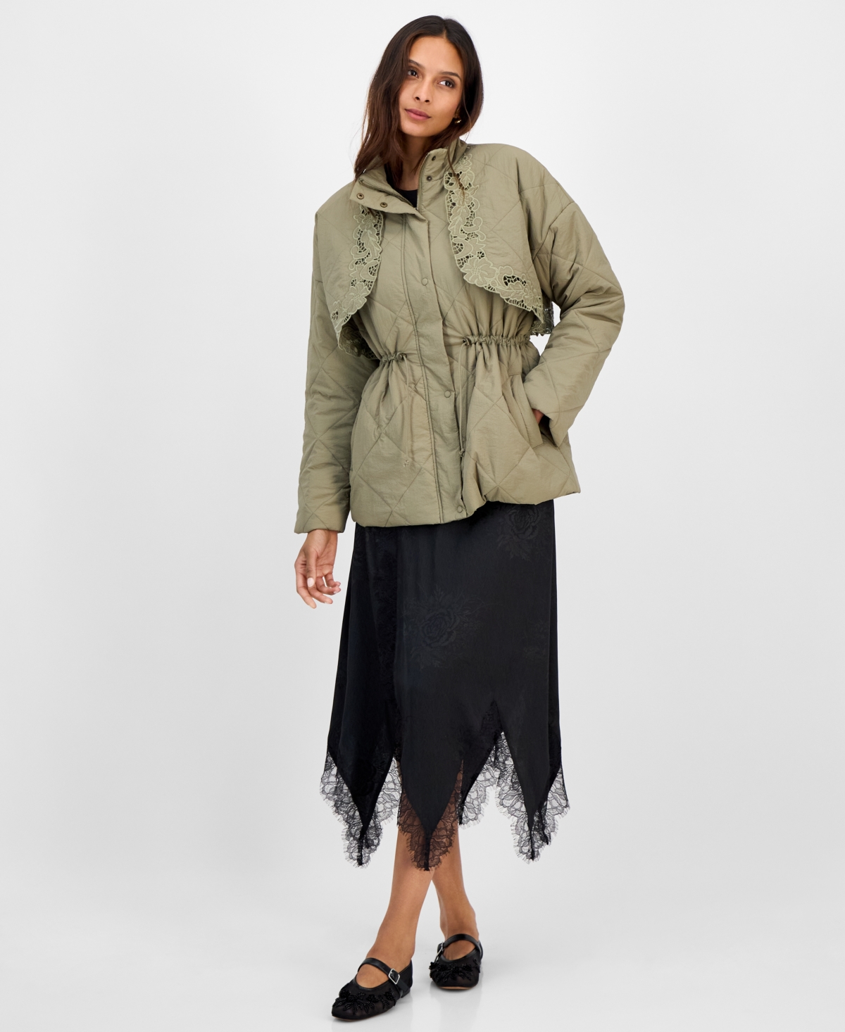 Click here for And Now This Petite Cutwork Quilted Jacket  Macys... prices