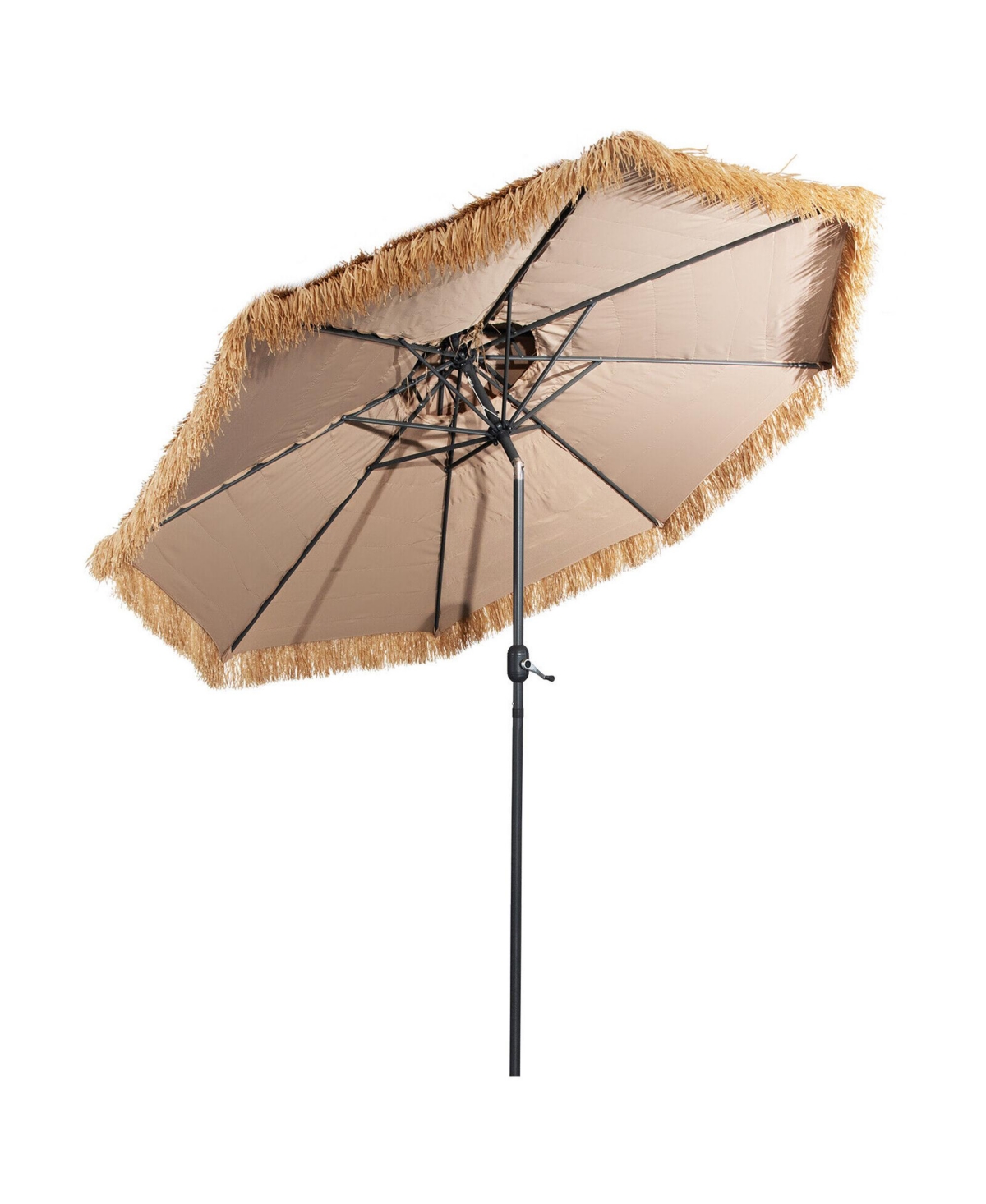 Click here for Gymax 10 ft Thatched Tiki Patio Umbrella Beach 2 T... prices