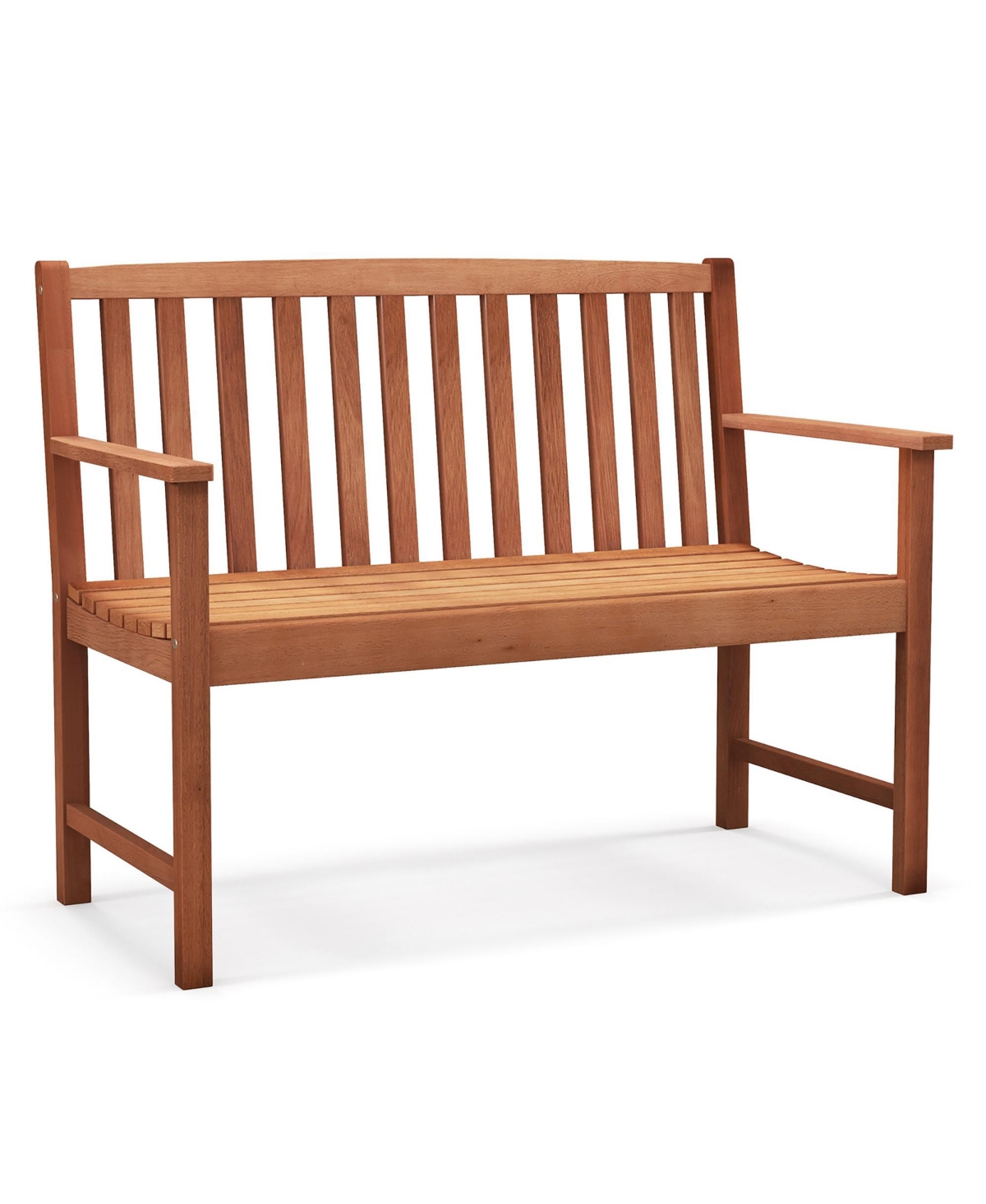 Click here for Gymax Patio Wood Bench 2-Seat Outdoor Bench w/ Coz... prices